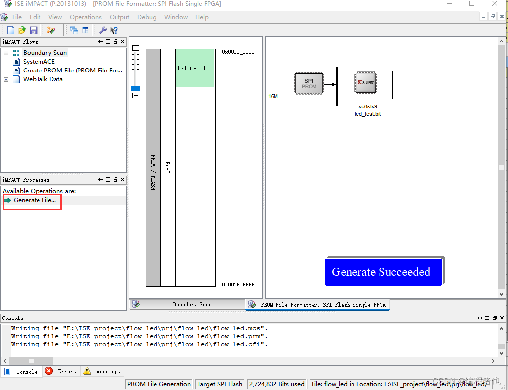 FPGA-流水灯_planahead generated physical constraints-CSDN博客