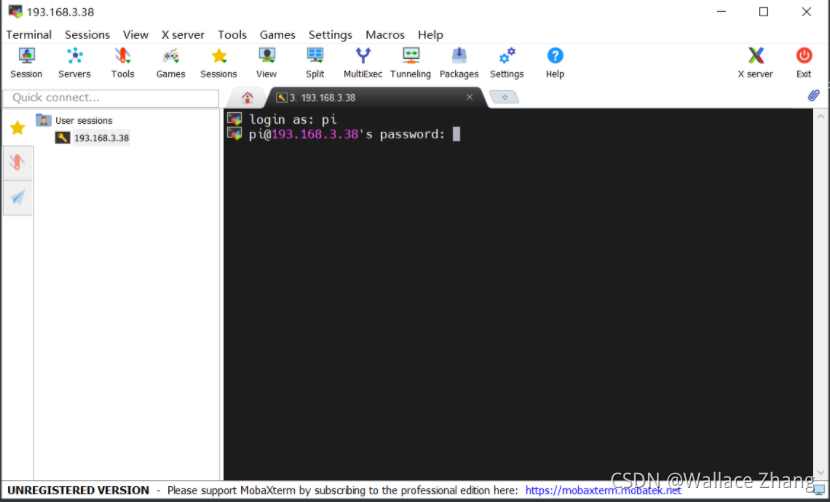 树莓派 | 在Windows使用MobaXterm，通过SSH远程控制树莓派_树莓派mox连接-CSDN博客