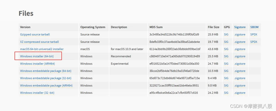 在windows下载、安装python和配置环境（新手、保姆级教程）windows下载python Csdn博客 