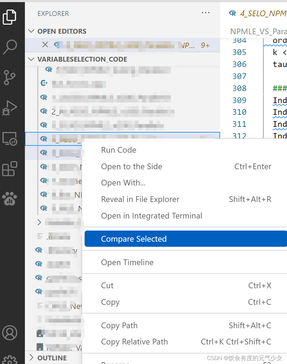 比较Visual Studio Code中的文件_vscode对比文件差异-CSDN博客