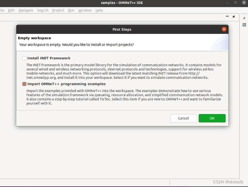 OMNet++ INET框架以及Openflow模块快速搭建_omnet 使用inet框架-CSDN博客