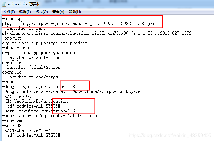eclipse 运行时提示找不到plugins/org.eclipse.equinox.launcher_1.3.0.v20140415 ...