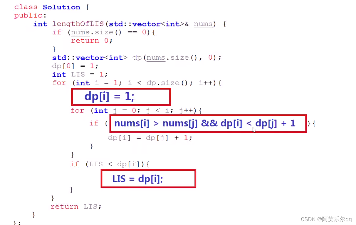 leetcode 300 最长递增子序列 动态规划-CSDN博客