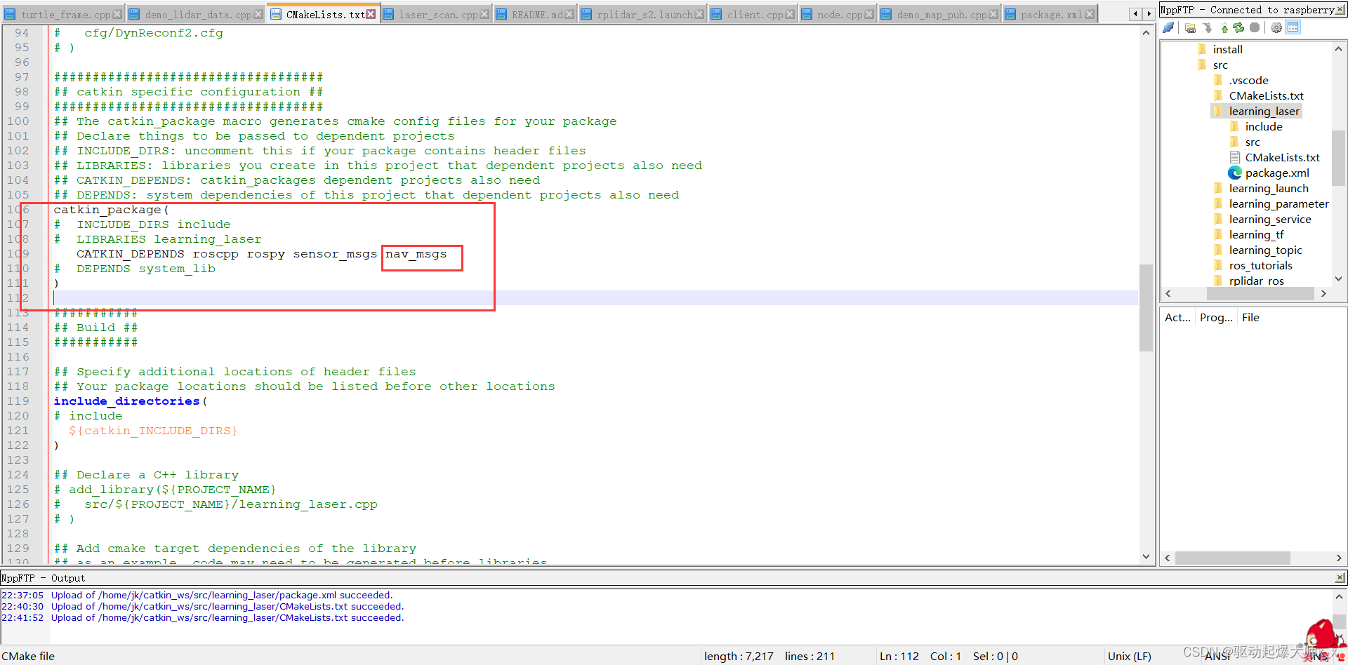 《Ubuntu20.04环境下的ROS进阶学习4》_激光雷达 ubuntu ros-CSDN博客