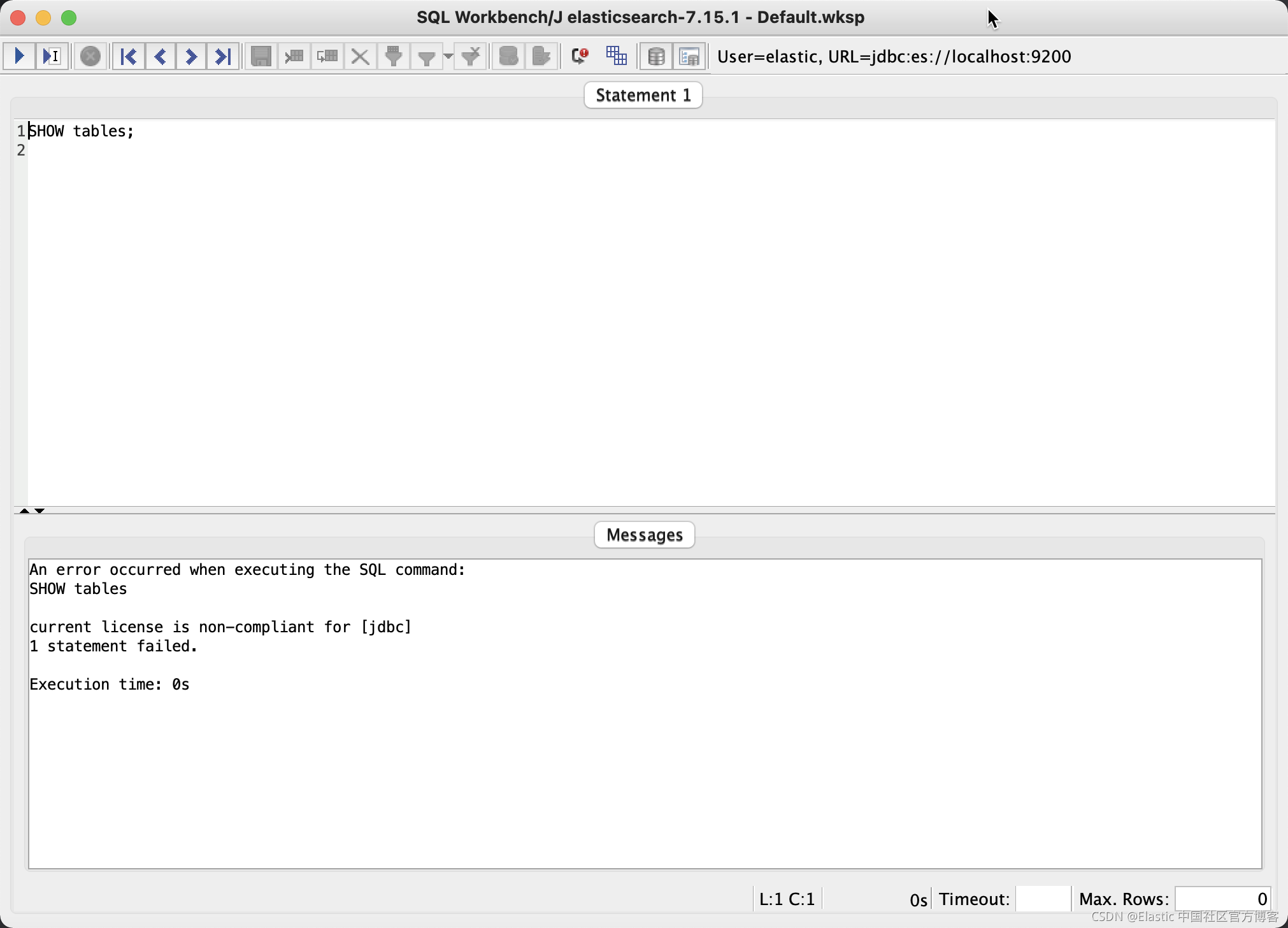 Elasticsearch：使用 JDBC client 连接到 Elasticsearch - SQL Workbench_elasticsearch连接工具-CSDN博客
