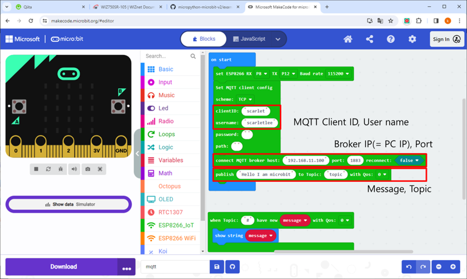 使用 MakeCode 与 Micro:bit 和 Pico 进行 MQTT 通信_makecode.microbit-CSDN博客