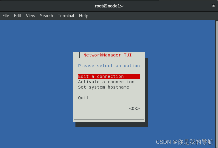 Linux网络配置方法nmtui_nmtui配置ip-CSDN博客