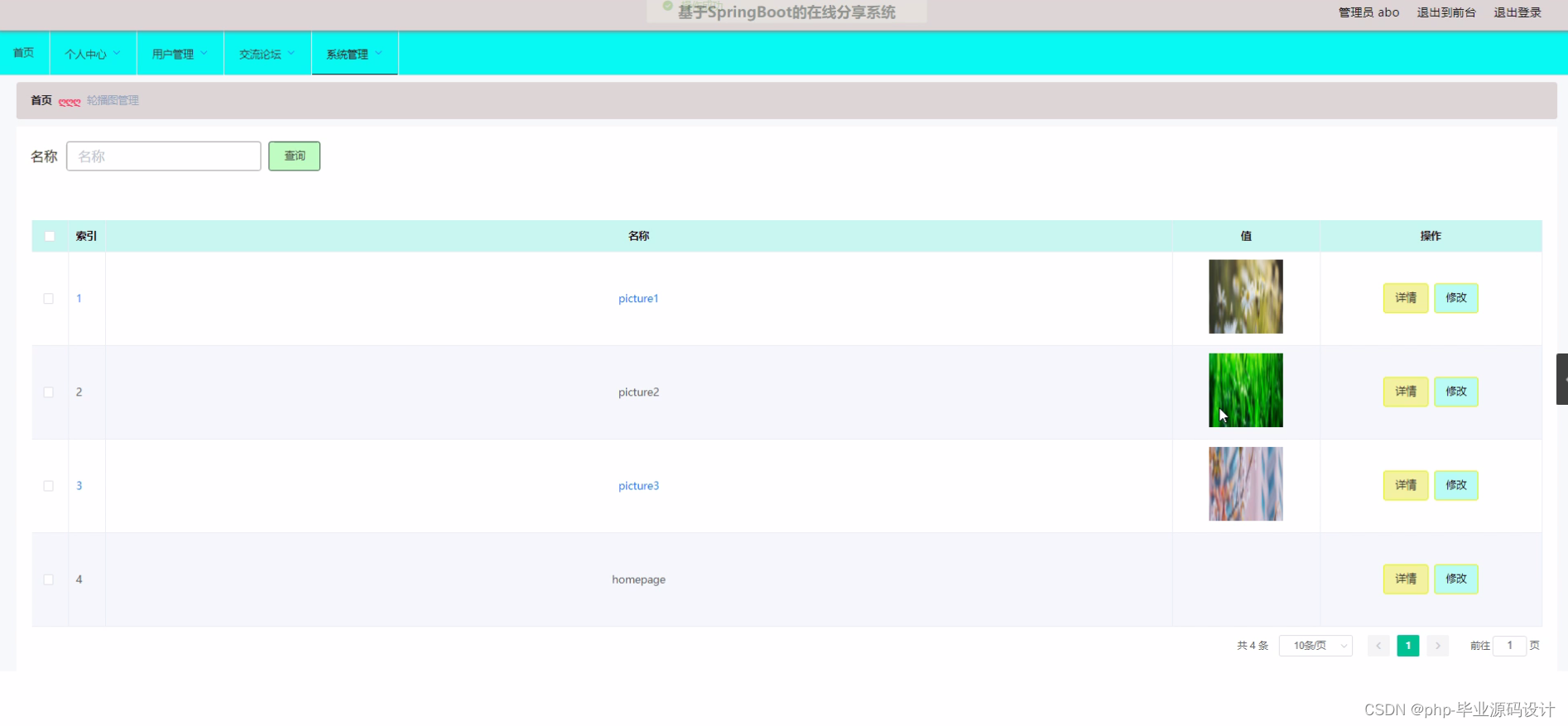 springboot/java/php/node/python基于SpringBoot的在线分享系统【计算机毕设】-CSDN博客
