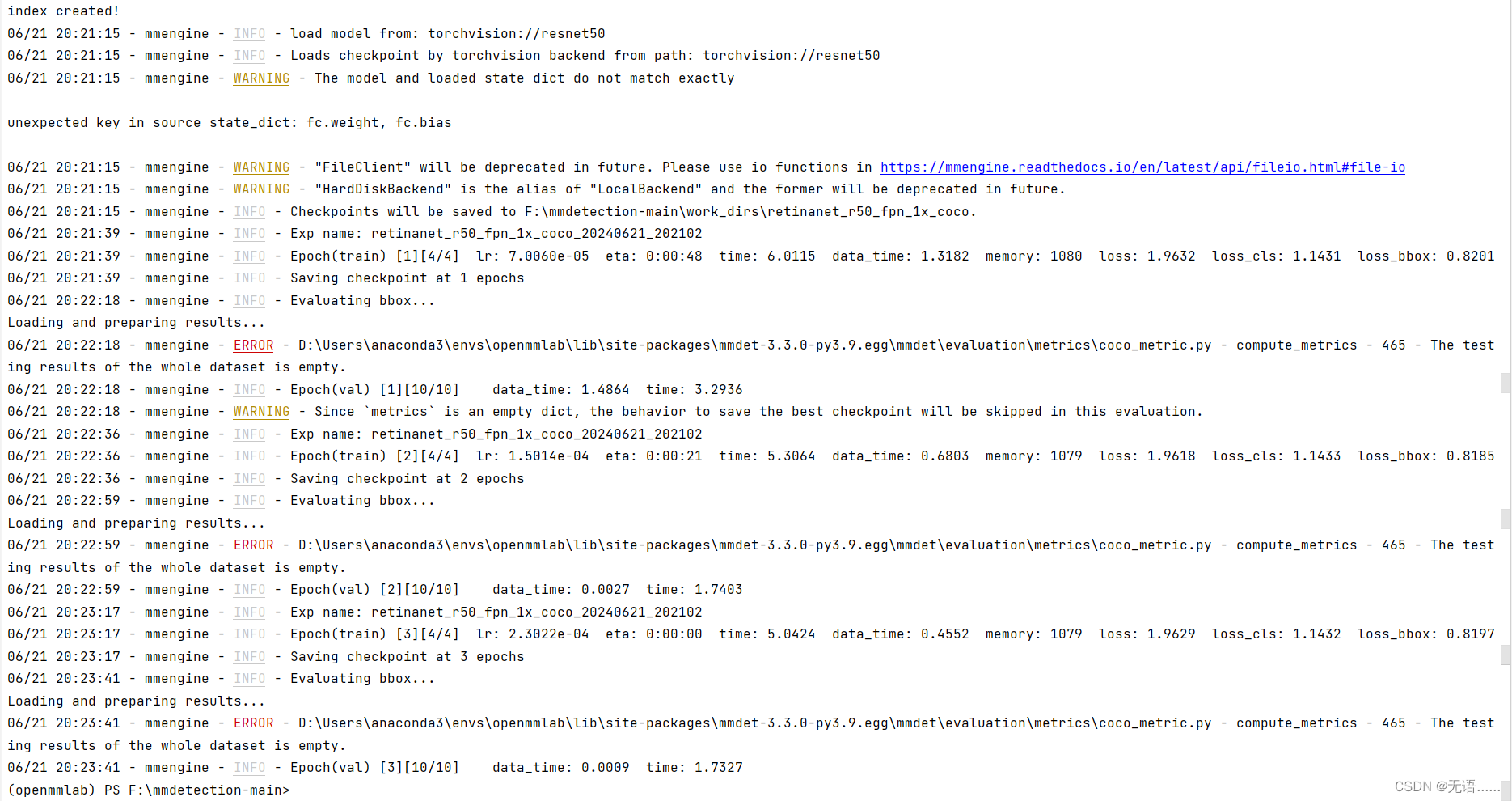 mmDetection 用 retinanet 网络训练自定义数据集_retinanet训练自己的数据集-CSDN博客