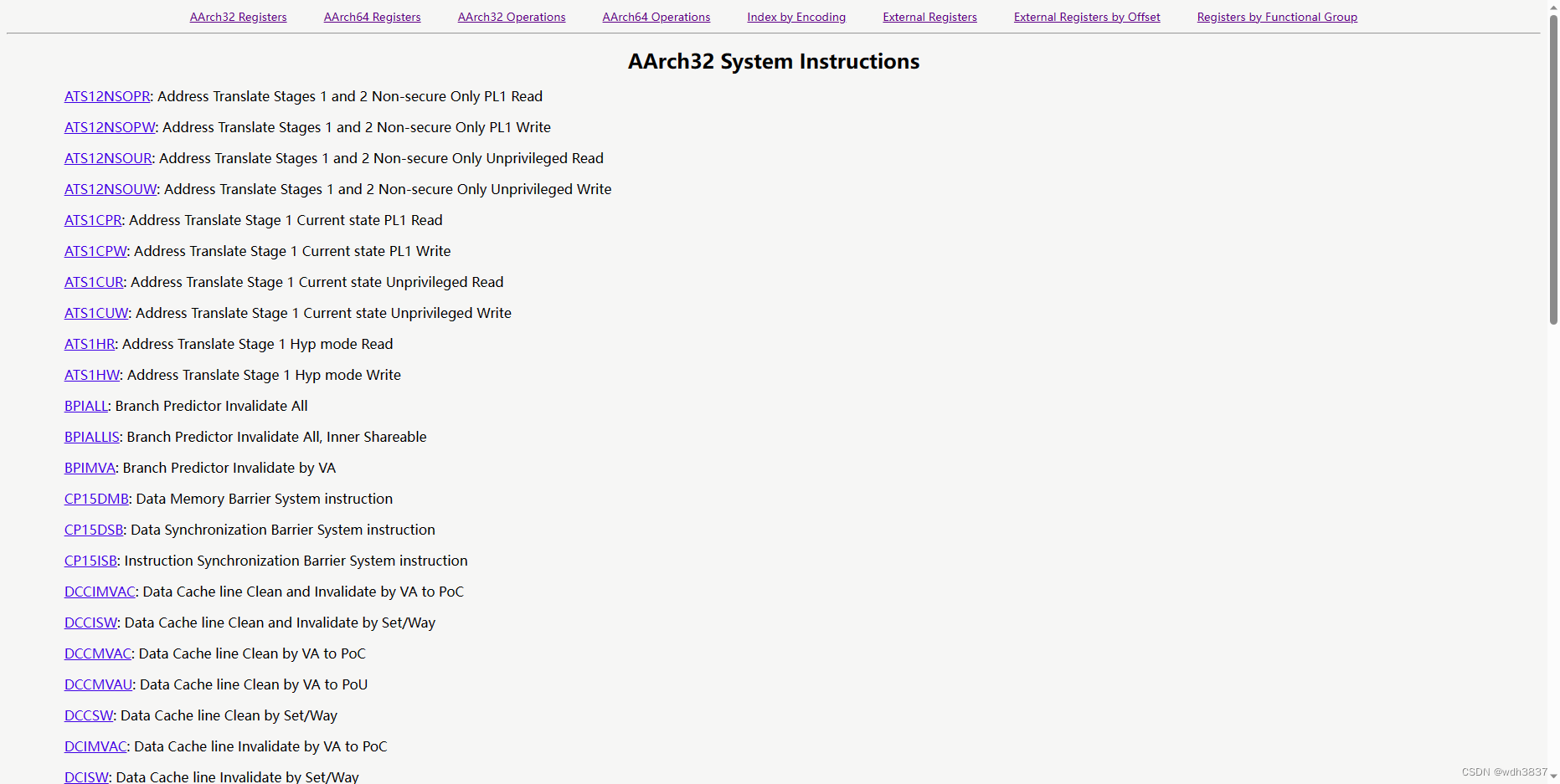 AArch32 & AArch64 Registers map详细解析与索引-CSDN博客