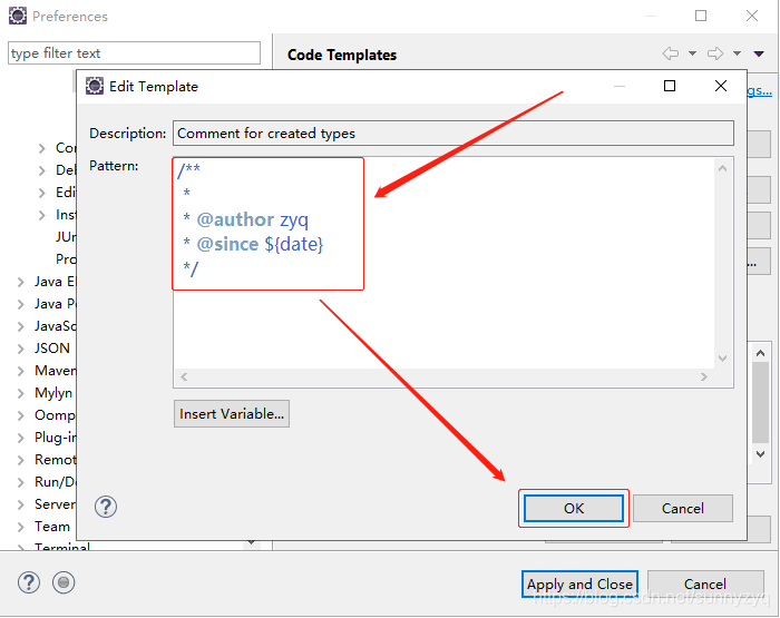 Eclipse 设置类注释模板_elipse创建类模板注释-CSDN博客