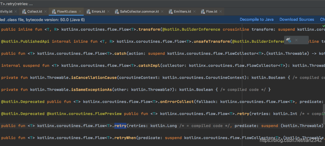 关于Android Studio中Kotlin顶级函数查看源码出现“compiled code”的解决方法_kotlin compiled code-CSDN博客