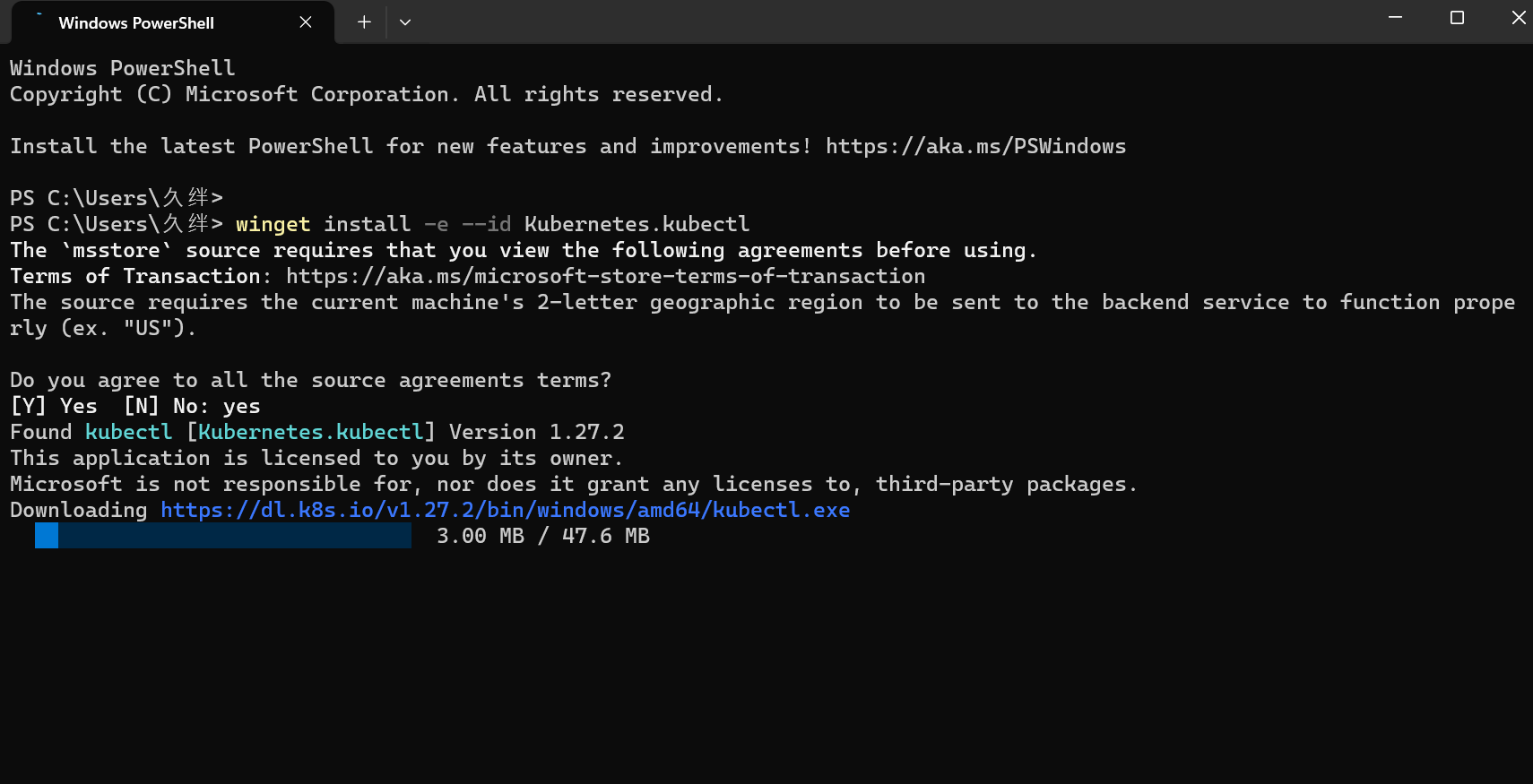 用 winget 在 Windows 上安装 kubectl_kubectl windows-CSDN博客