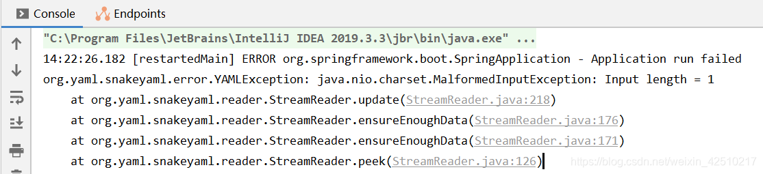 解决yaml.snakeyaml.error.YAMLException异常_application run failed org.yaml.snakeyaml.error.ya-CSDN博客