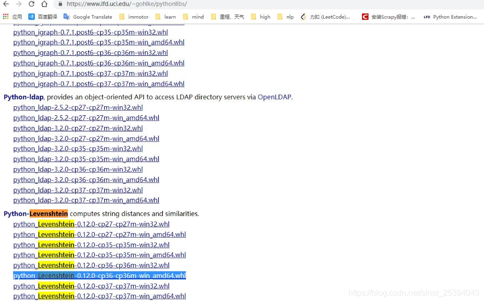 安装python-Levenshtein包时遇到的问题_python3.6兼容的levenshtein版本-CSDN博客