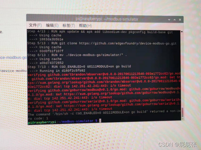 树莓派4B+南向Modbus+EdgeX的填坑之旅_edgex modbus 不通-CSDN博客