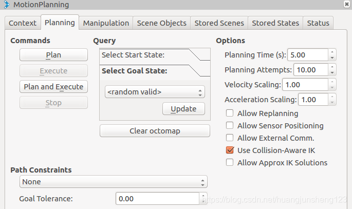 MoveIt 教程【2】——MoveIt Quickstart in Rviz_moveit官方教程-CSDN博客