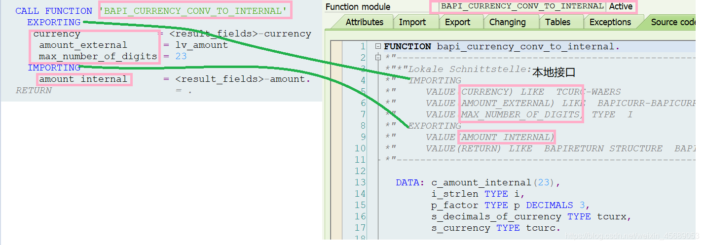 call function中的 exporting/importing/changing_abap call function changing-CSDN博客