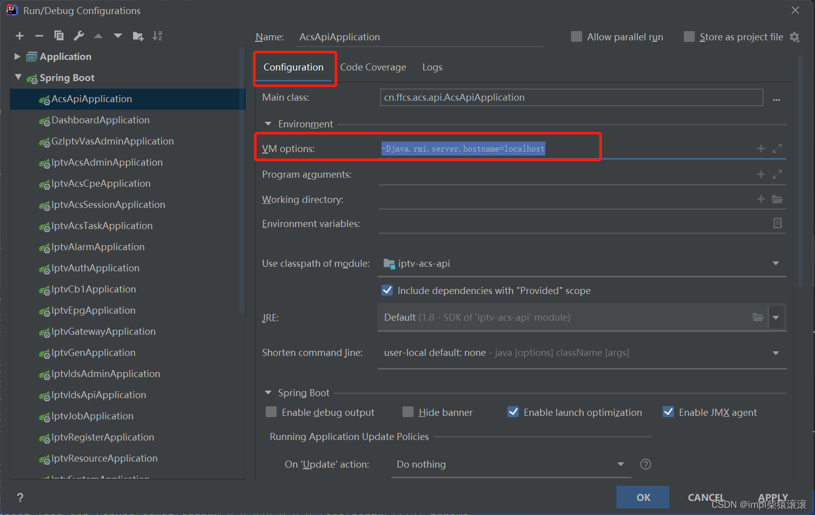 项目启动报错RMI TCP Accept-0: accept loop for ServerSocket[addr=0.0.0.0/0.0.0.0,localport=53137]的解决方案 ...