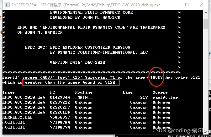 EFDC从零开始|调试记录：常见BUG及其解决方法（更新中）_efdc plus-CSDN博客