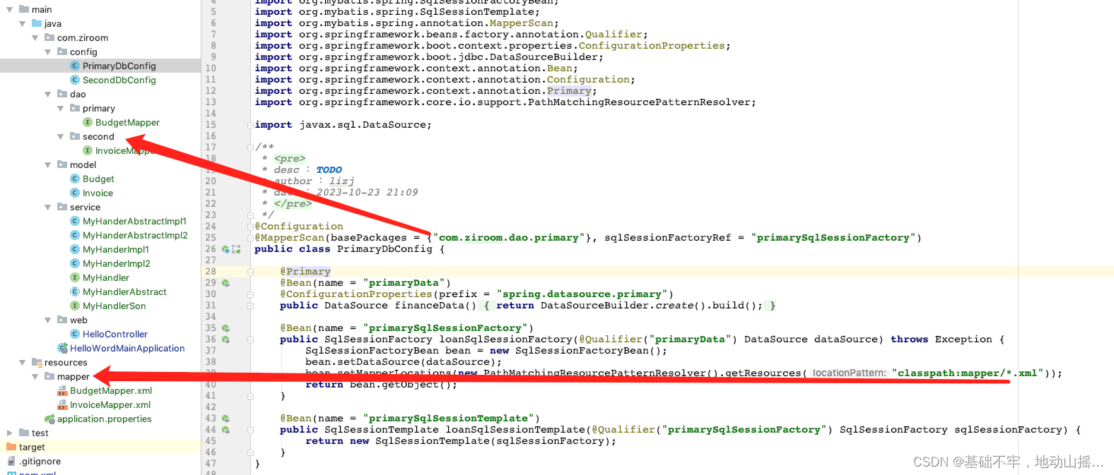 SpringBoot+Mybatis 配置多数据源及事务管理_springboot多数据源配置事务管理器-CSDN博客
