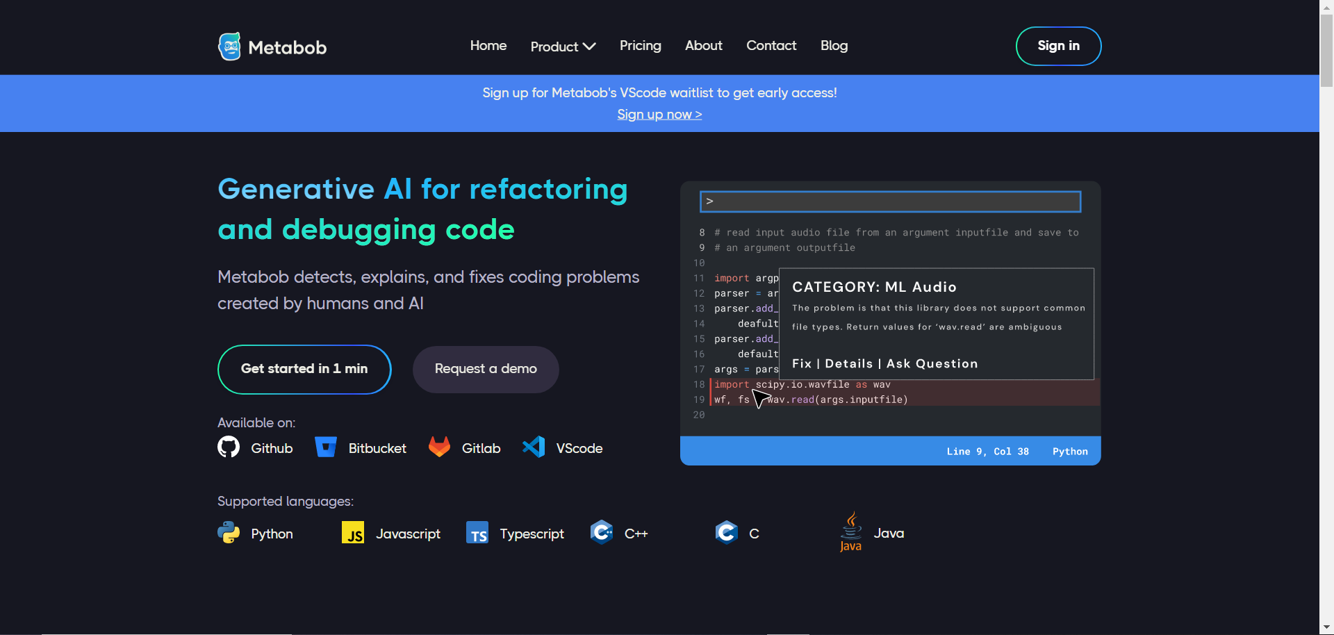 metabob：用于重构和调试代码的人工智能-CSDN博客
