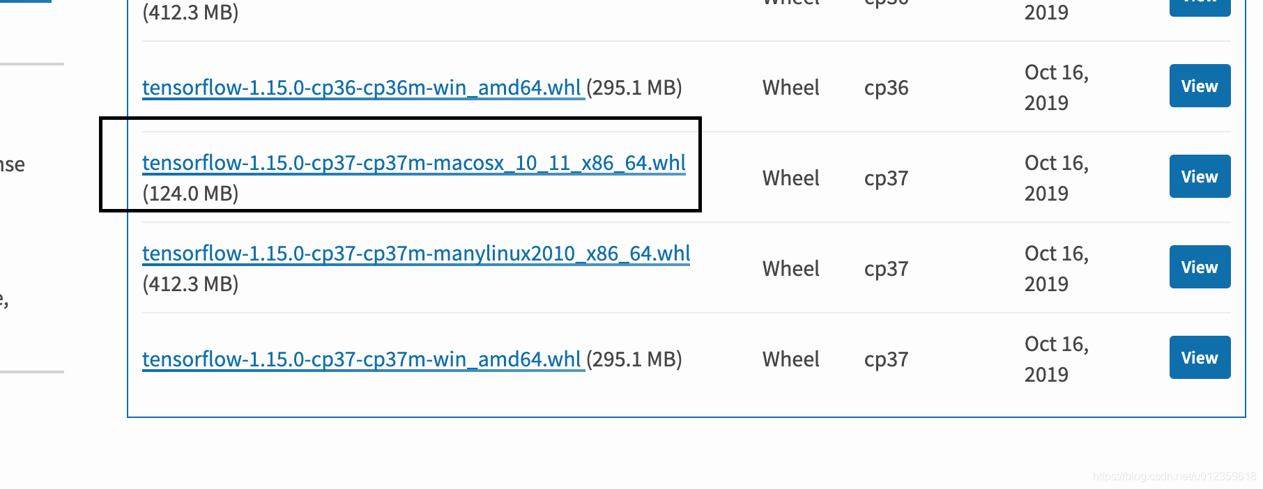 MAC下安装tensorflow 1.15.0_tensorflow 1.15 macos-CSDN博客