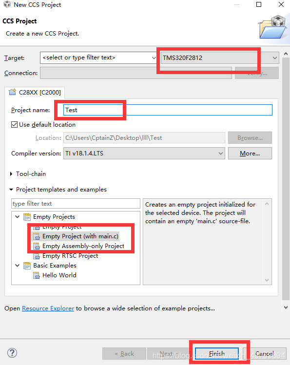 【实用技巧】CCS.V8创建TMS320F2812工程_tms320f28021工程建立-CSDN博客
