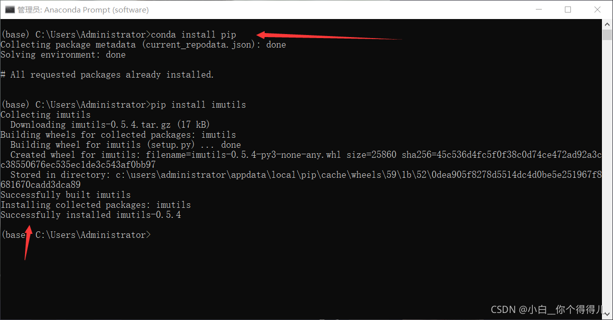Windows10 下 anaconda 安装 imutils_conda下载imutils-CSDN博客
