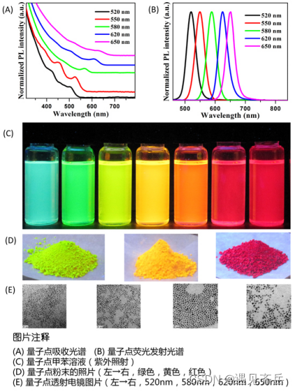 油溶性CdSe/ZnS量子点，以CdSe为核心，ZnS为壳层，表面由疏水配体包裹的核/壳型荧光纳米材料_cdse量子点的激子的有效质量是多少-CSDN博客