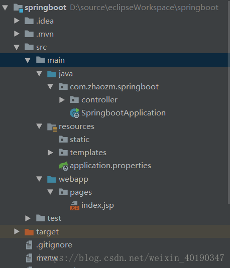 IDEA 基于Maven的springboot+jsp搭建web项目完整流程_使用idea搭建一个访问jsp页面的springboot+maven项目-CSDN博客