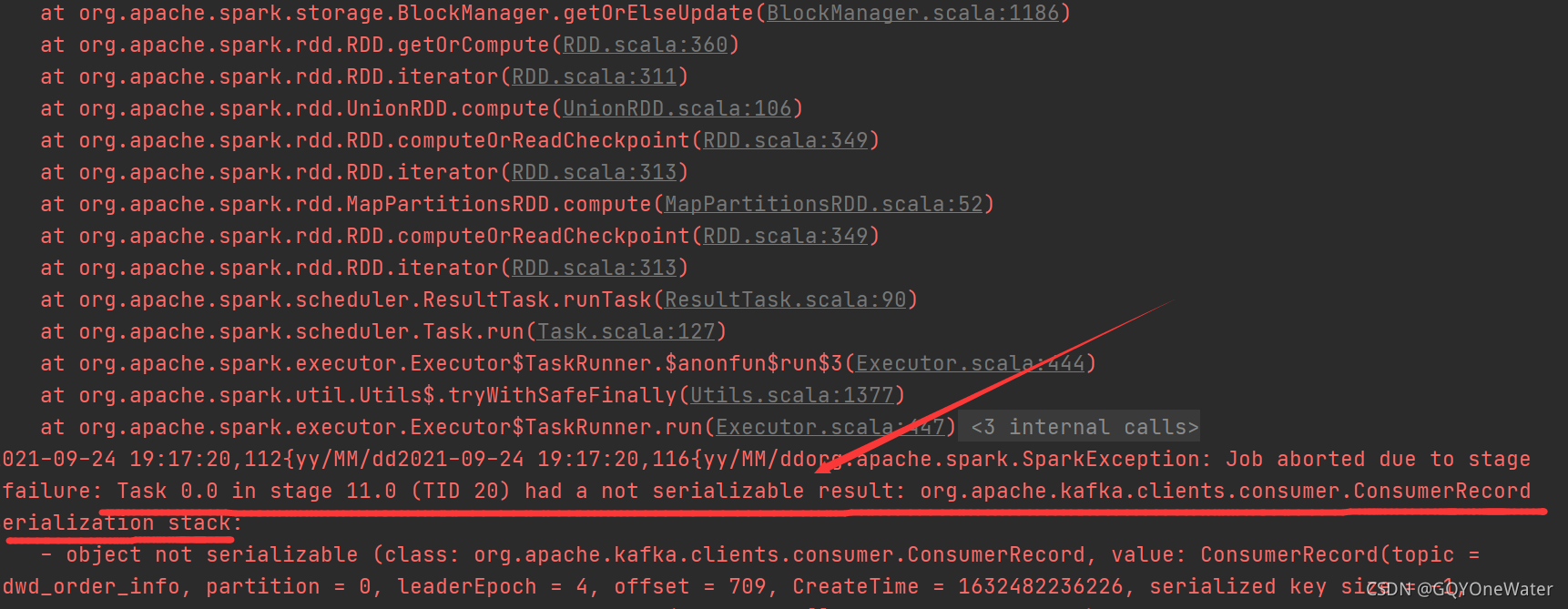 Spark之had a not serializable result(序列化问题)_had a not serializable result: org.apache.avro.gen-CSDN博客