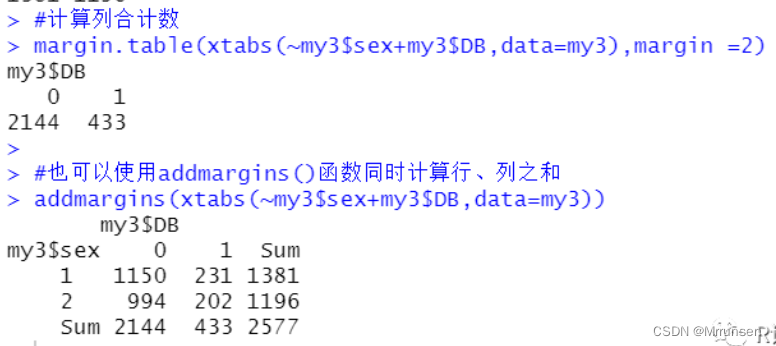 R语言基础—频数与相对频率计算_r语言计算频数-CSDN博客
