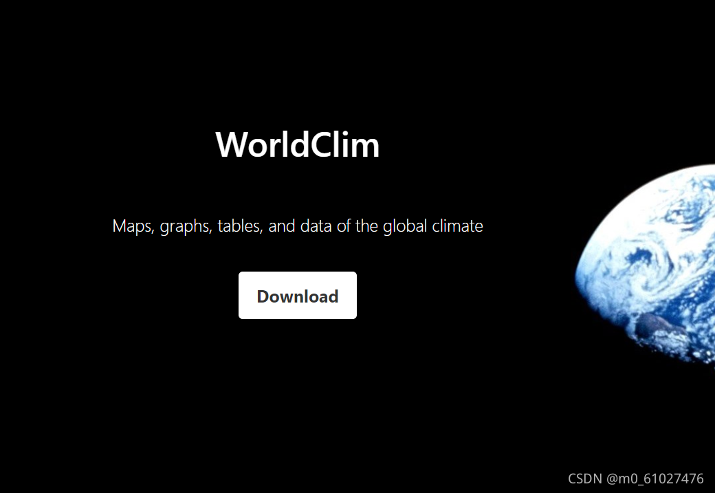 WorldClim 数据下载-CSDN博客
