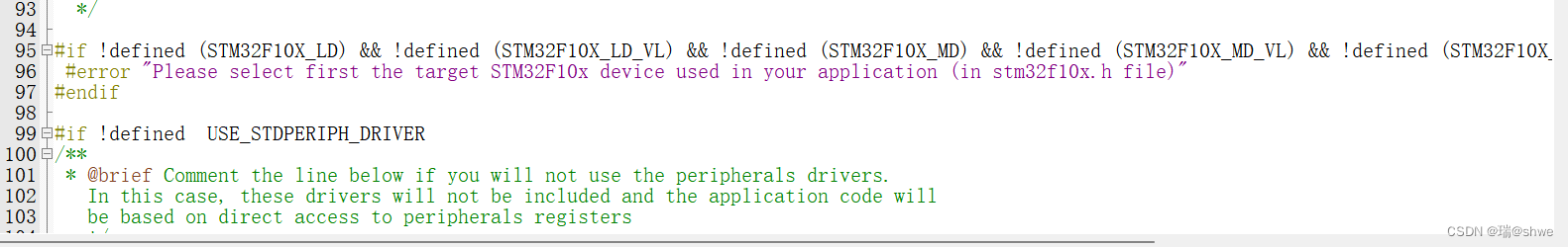 Keil编译报错“ #error “Please select first the target STM32F10x device used in your application ”_# ...