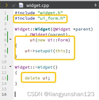 Qt中C++代码搭配UI文件实现交互界面-CSDN博客
