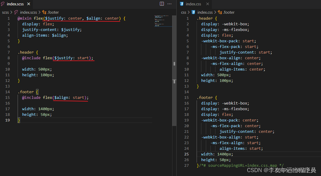 scss--混入@mixin、@inclue、占位选择器 %、继承 @extend、插值语法 #{}、_scss 混入-CSDN博客