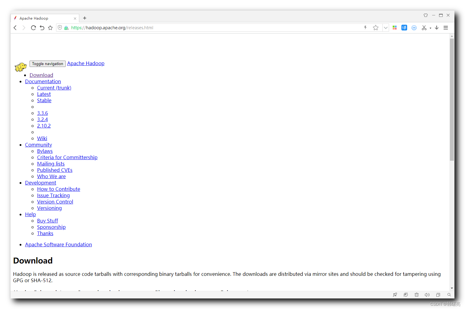 【开发环境】安装 Hadoop 运行环境 下载 Hadoop 解压 Hadoop 设置 Hadoop 环境变量 配置 Hadoop 环境脚本 安装 Winutils 8202