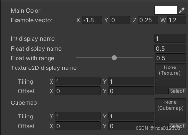 【Unity Shader】 属性Properties语句块_unity shader property 数组-CSDN博客