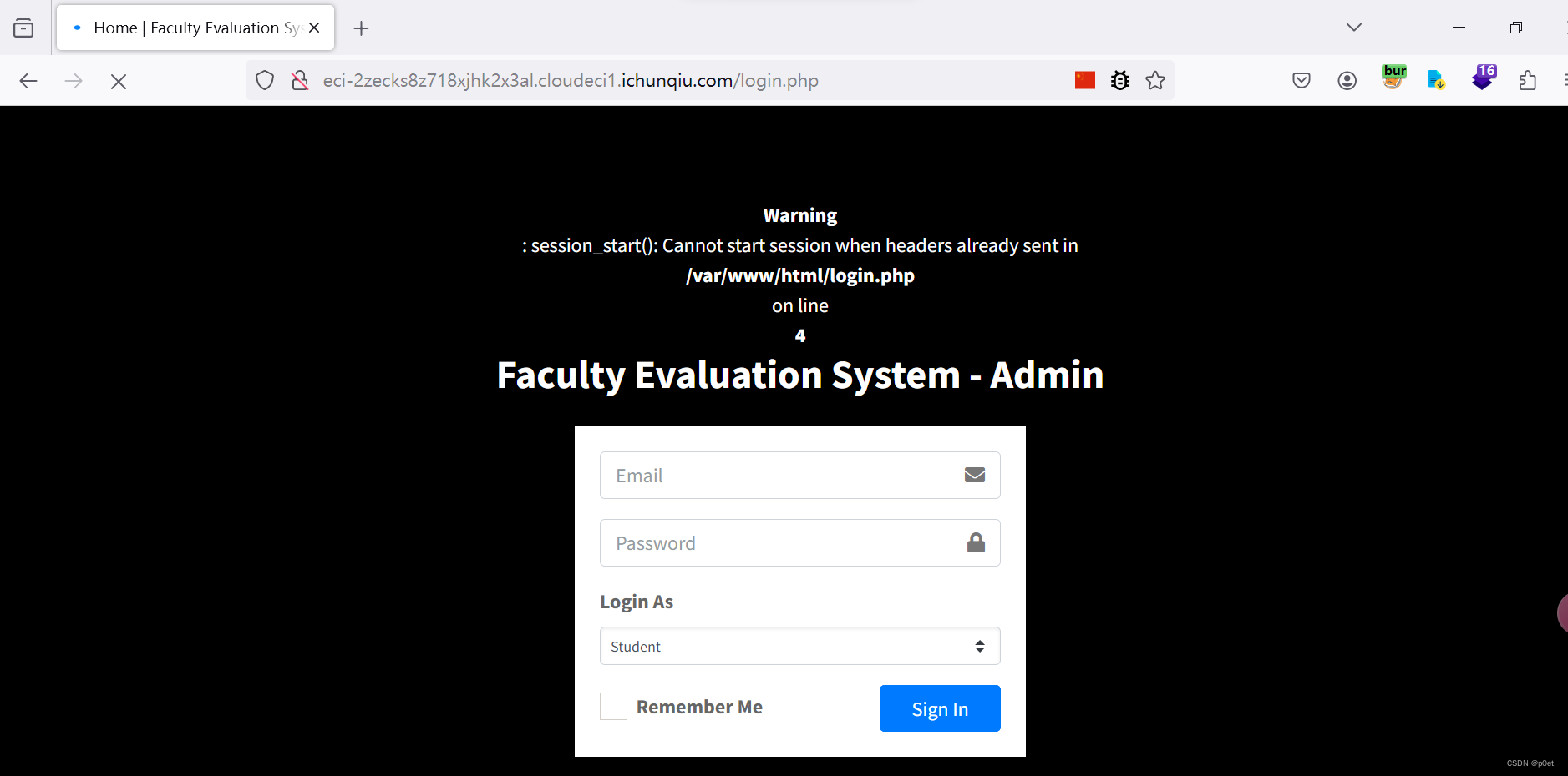 【春秋云镜】Faculty Evaluation System未授权任意文件上传漏洞(CVE-2023-33440)-CSDN博客