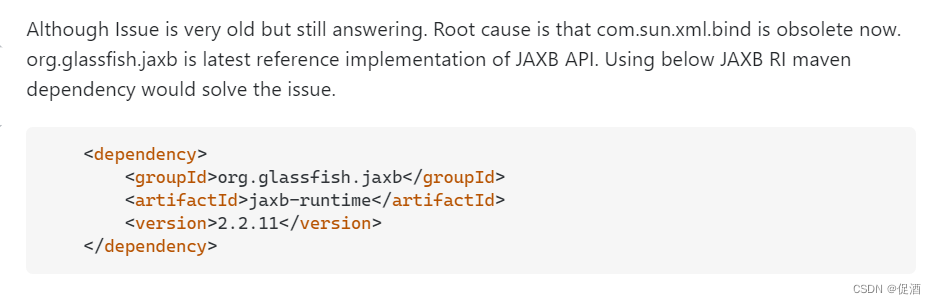 Caused by: java.lang.ClassNotFoundException: com.sun.xml.bind.v2.model.annotation ...