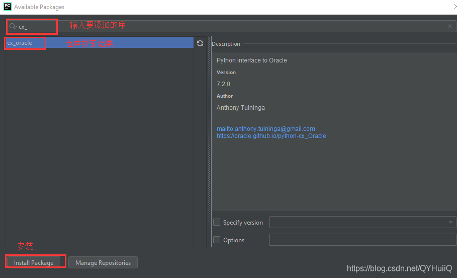 python 使用anaconda时ModuleNotFoundError: No module named ‘cx_oracle‘_anacoda modulenotfounderror ...