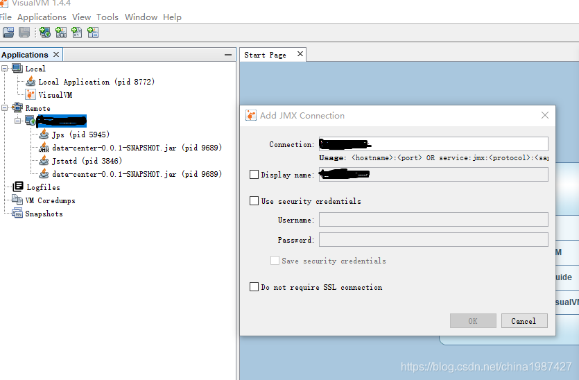 VisualVM远程连接监控SpringBoot项目_java visualvm 连接服务器上的springboot-CSDN博客