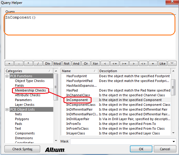 在Altium Designer中查询语句（Query）Query helper Querybuilder-CSDN博客