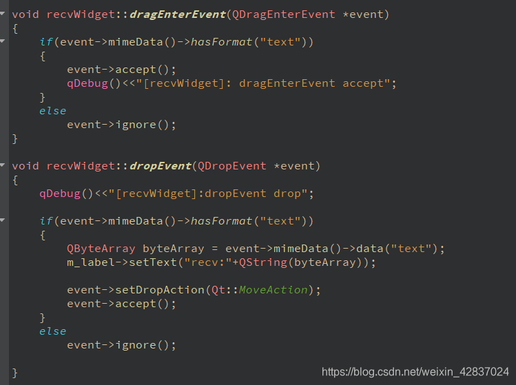 Qt 实现拖放内容 drag - drop 【简单明了】_qt drag drop-CSDN博客