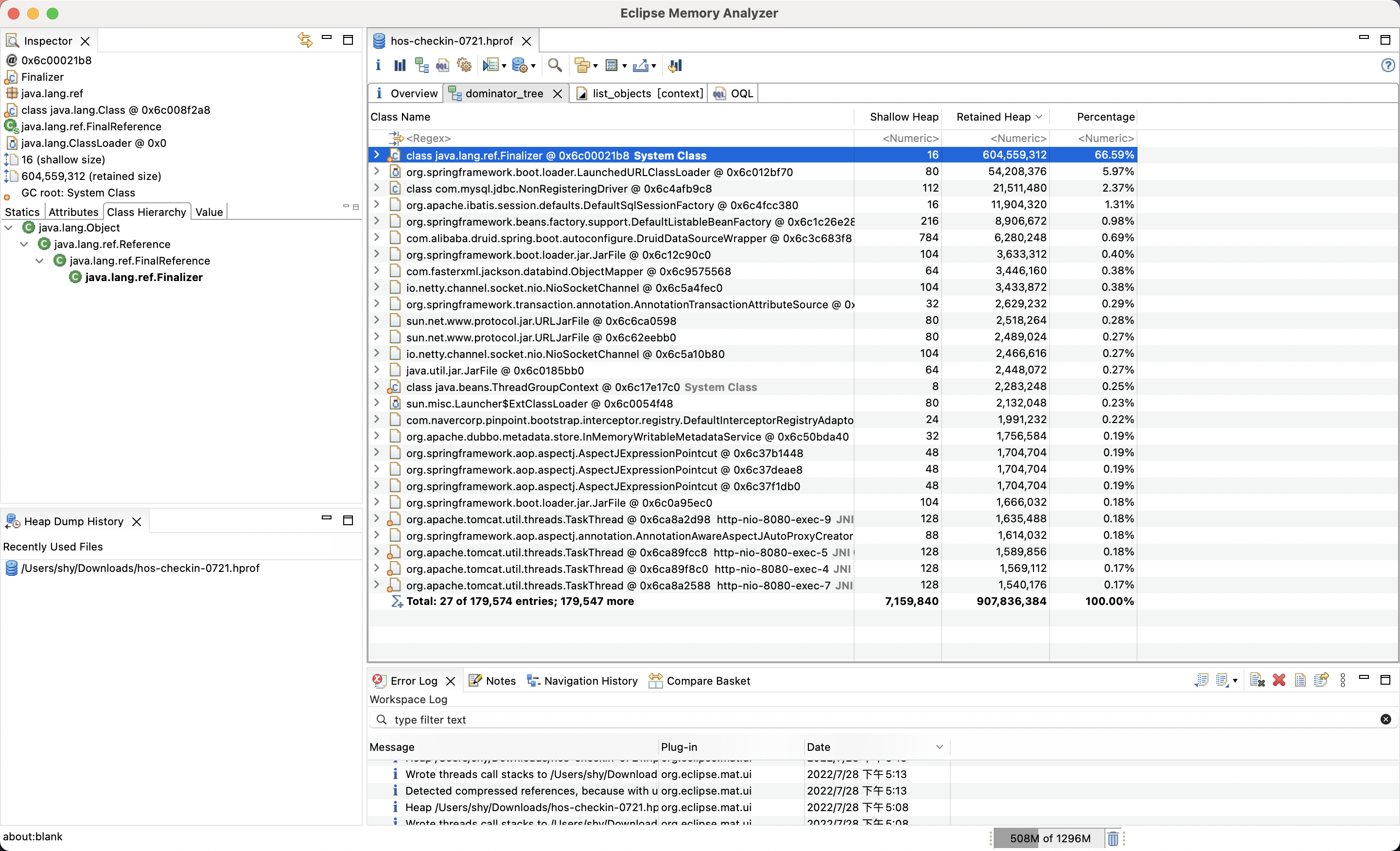 应用频繁 Full GC 排查记录2022.07.28_频繁fullgc java.lang.ref.finalizer-CSDN博客