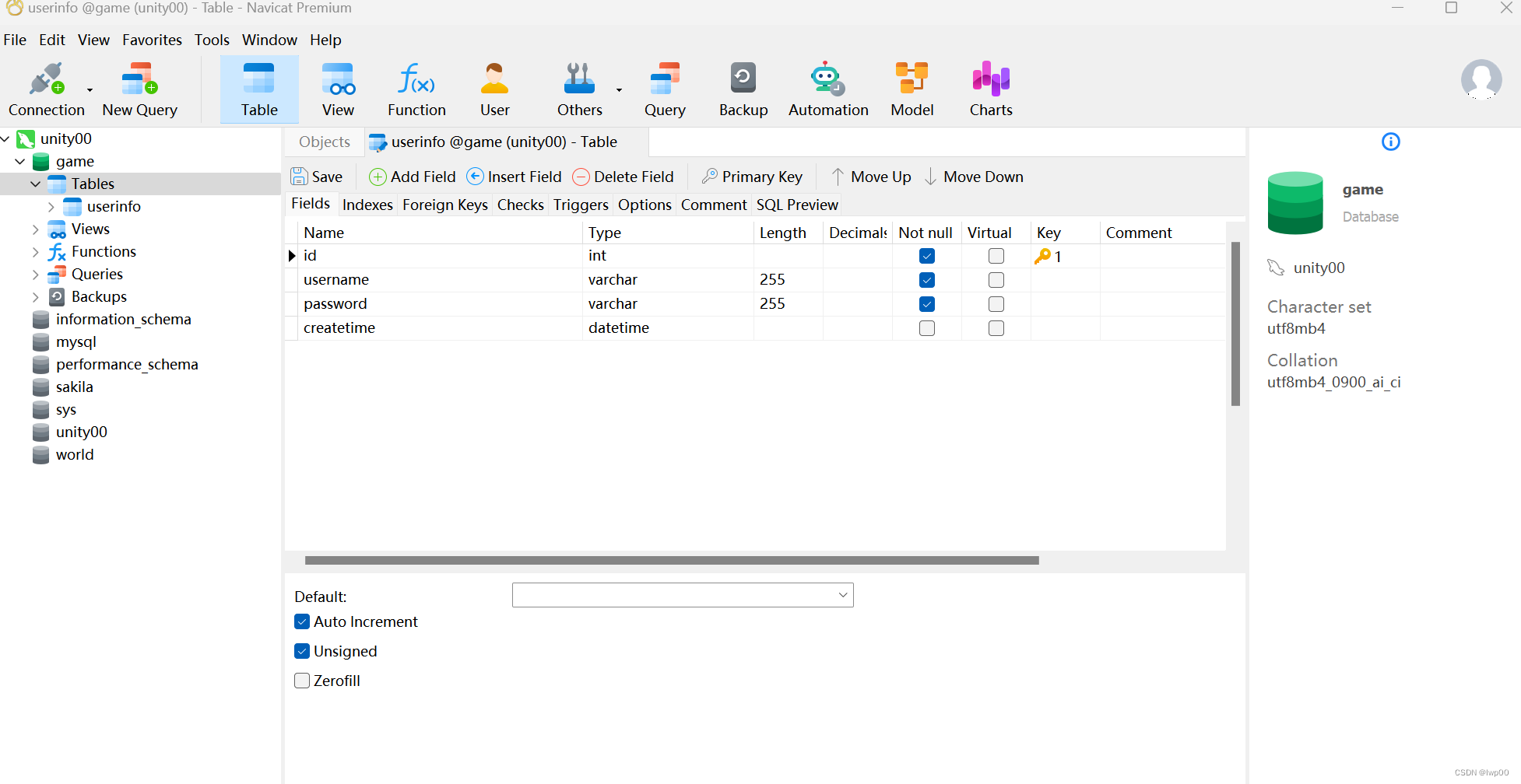 【记录】Unity制作游戏登录页面（MySQL+Navicat）_com.unity.modules.accessibility-CSDN博客