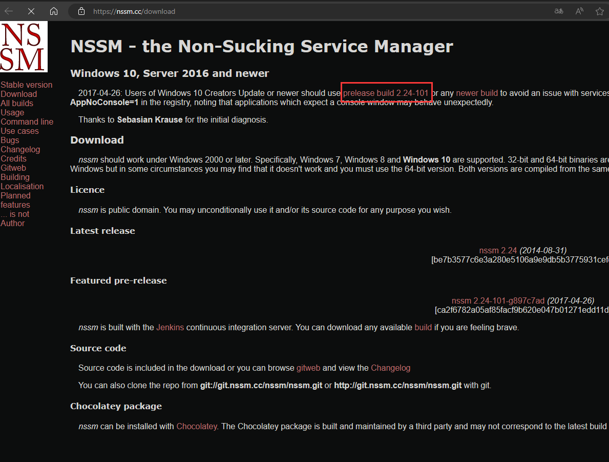 使用nssm把批处理(.bat)文件设置为Windows 服务_nssm安装bat-CSDN博客