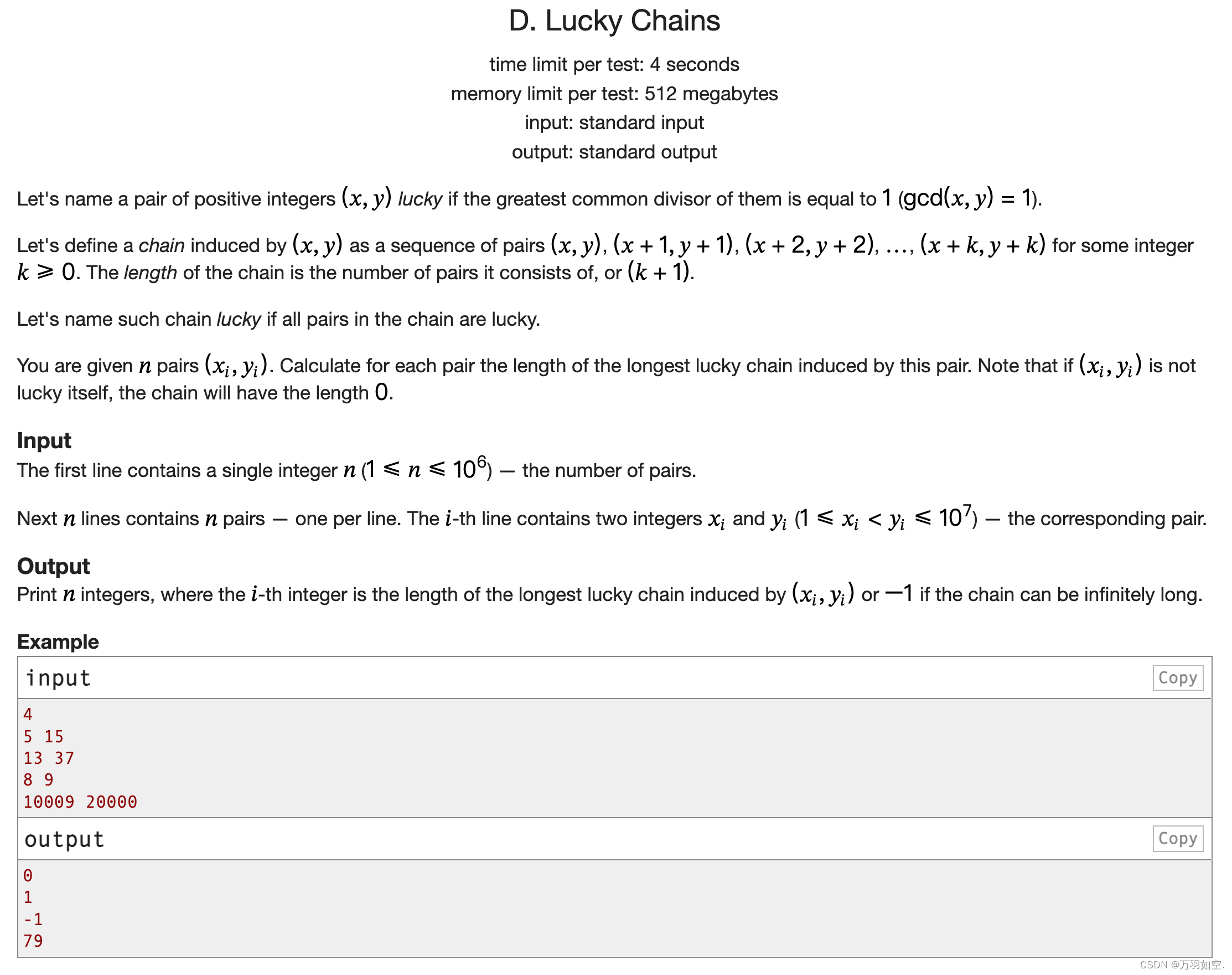 Educational Codeforces Round 139 (Rated for Div. 2) D. Lucky Chains_lucky chain codeforces-CSDN博客